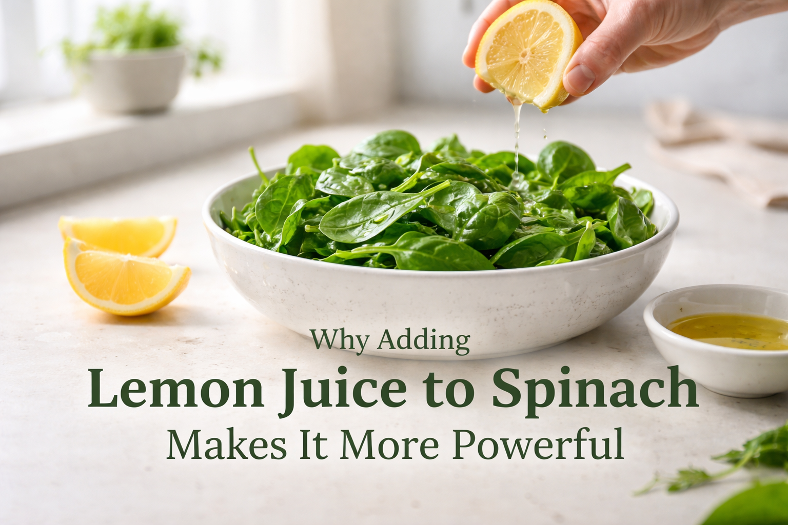 Why Adding Lemon Juice to Spinach Makes It More Powerful – The Reset ...